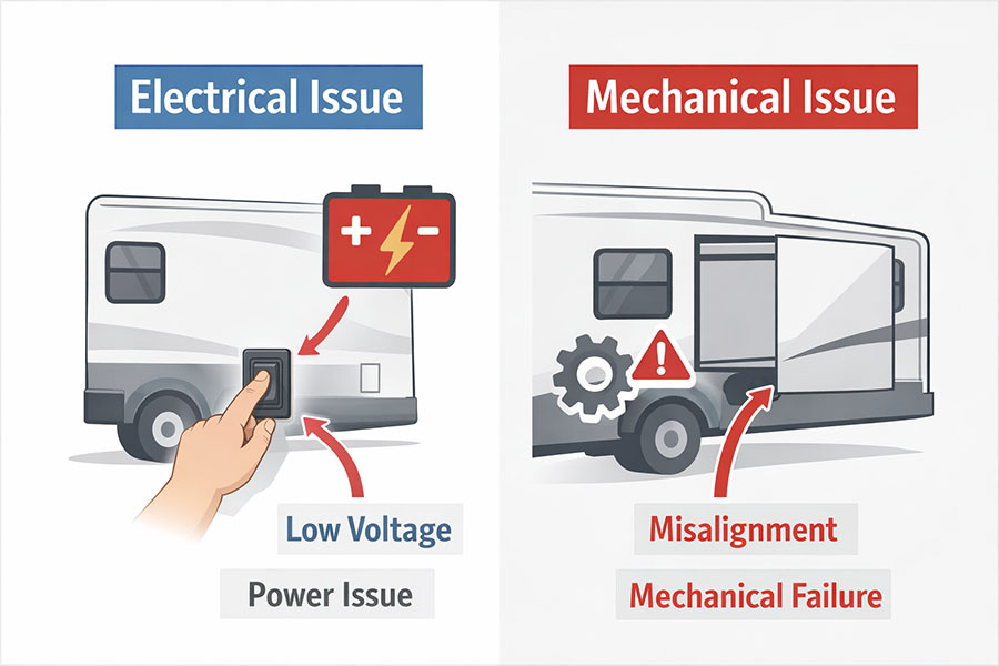 RV Slide-Out Not Working: Electrical vs Mechanical Diagnosis (How to ...