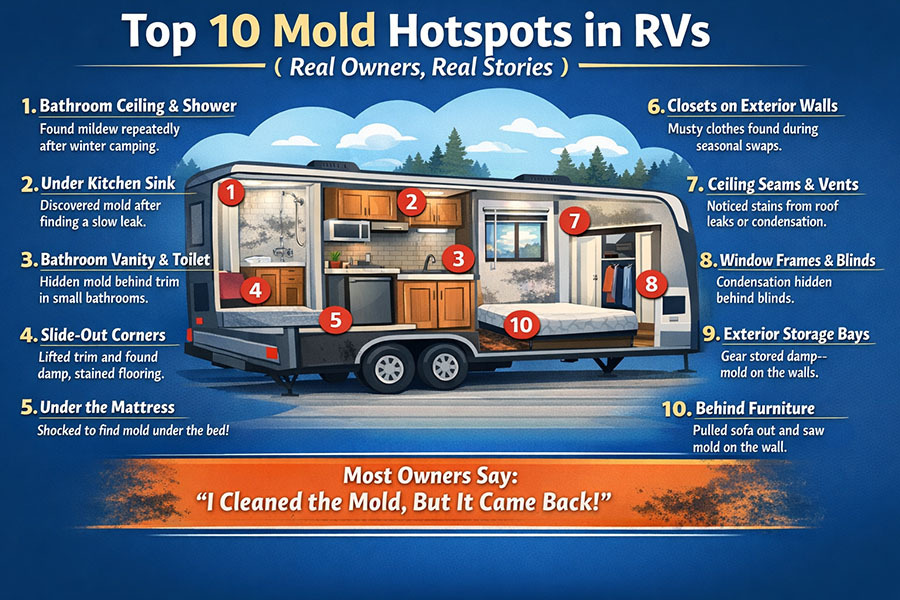 Mold in RVs: The Most Common Hotspots, Causes & How to Stop It for Good ...